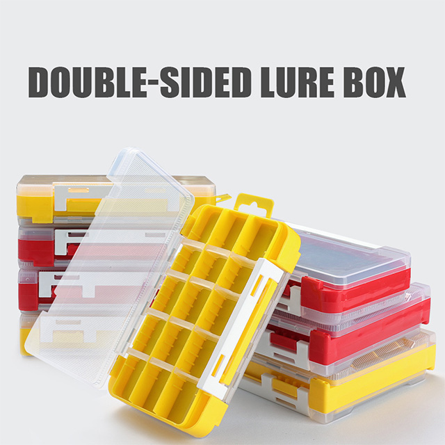 Double-Sided Lure Box Tool Box Double-Layer Hard Bait Box Storage ...